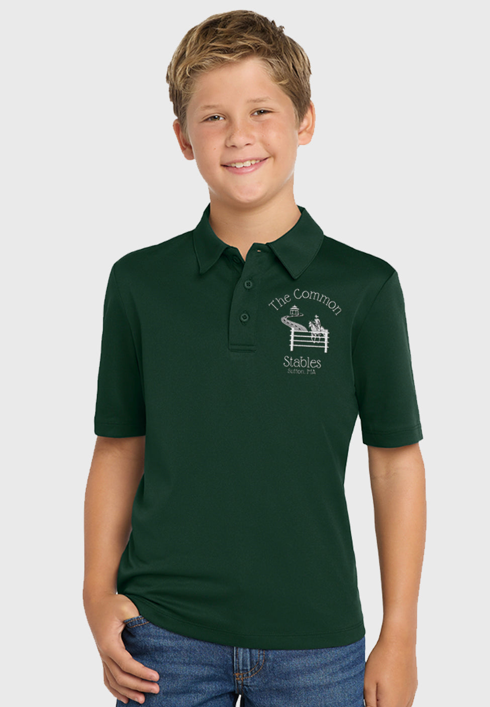 The Common Stables Youth Port Authority® Silk Touch™ Performance Polo ...