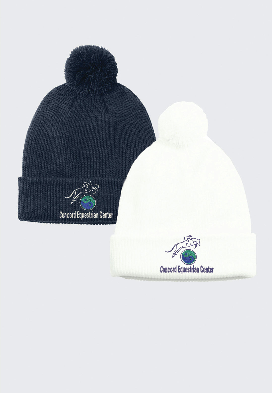 Concord Equestrian Center Port Authority® Cozy Pom Beanie, 2 color opt ...