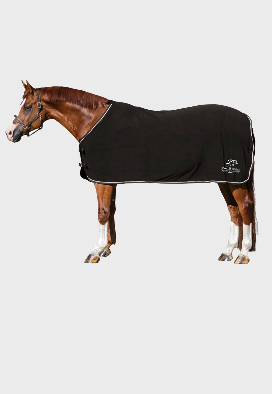Honalee Stables Dura-Tech® Polar Fleece Dress Sheet with Braid - Black ...